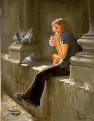 MALERIER OG KUNST AV HARRY AHN USA.