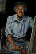 MALERIER OG KUNST AV HARRY AHN USA.